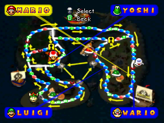 File:MP2 Pirate Land Map.png - Super Mario Wiki, the Mario encyclopedia