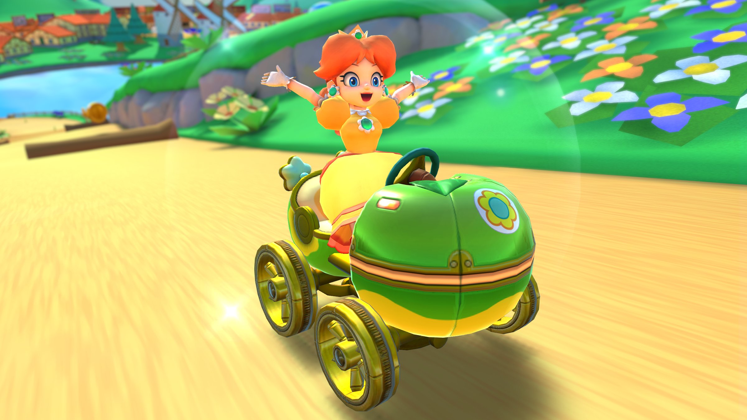 File:MKT Green Apple Kart.jpg - Super Mario Wiki, the Mario encyclopedia