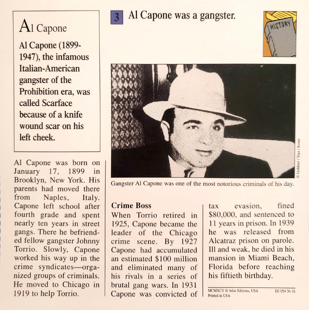 File:Al Capone quiz card back.png - Super Mario Wiki, the Mario ...