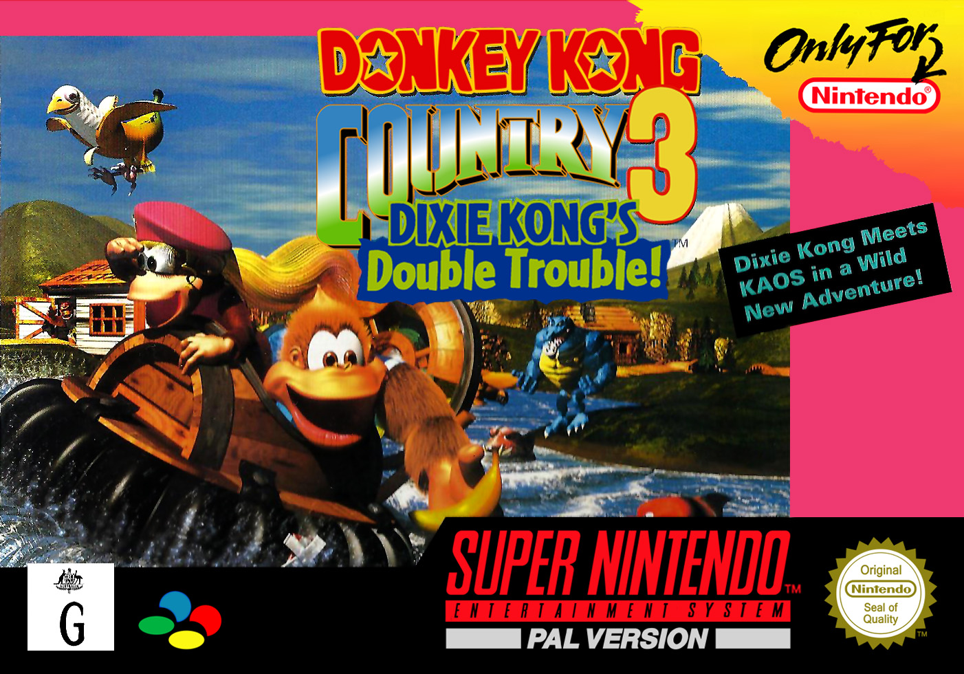 File:DKC3 SNES Box AU.jpg - Super Mario Wiki, the Mario encyclopedia