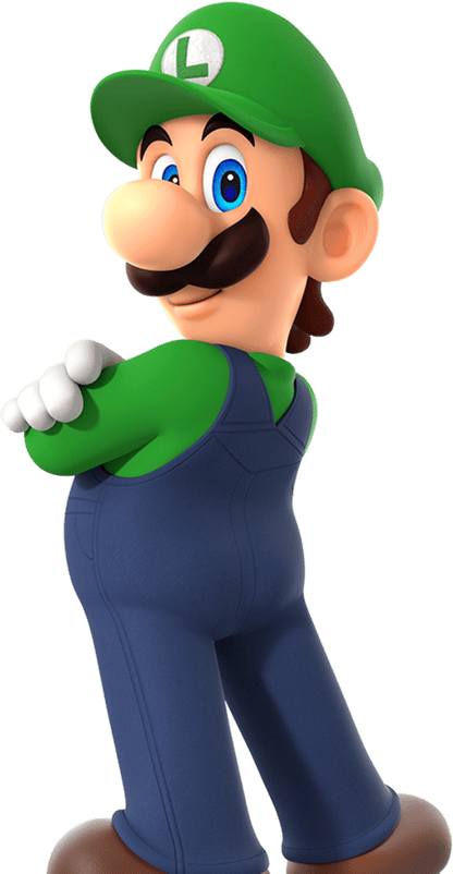 File:Luigi Arms Crossed Updated 3D Artwork.png - Super Mario Wiki, the ...
