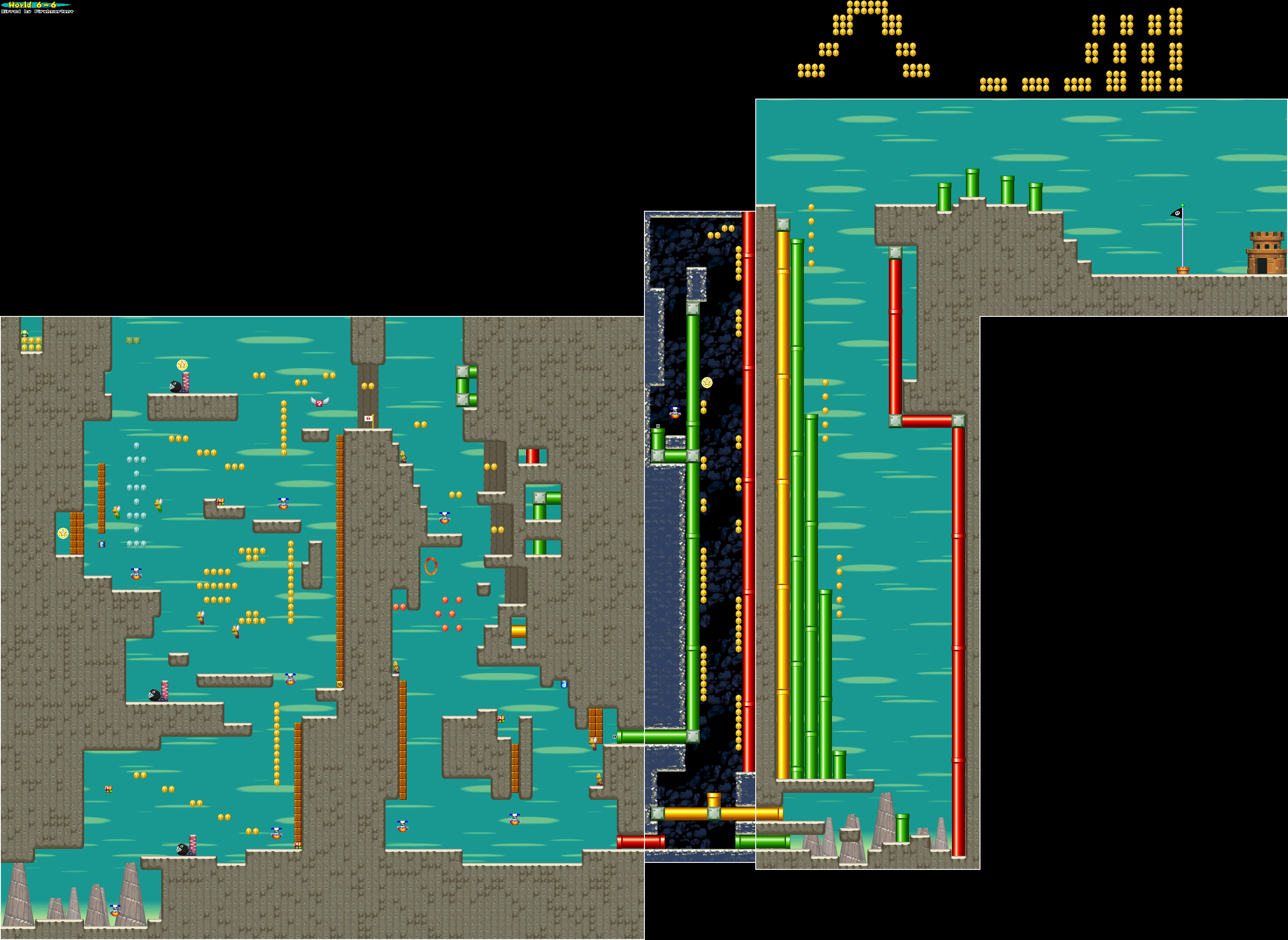 File:NSMB W6-6 Map.png - Super Mario Wiki, the Mario encyclopedia