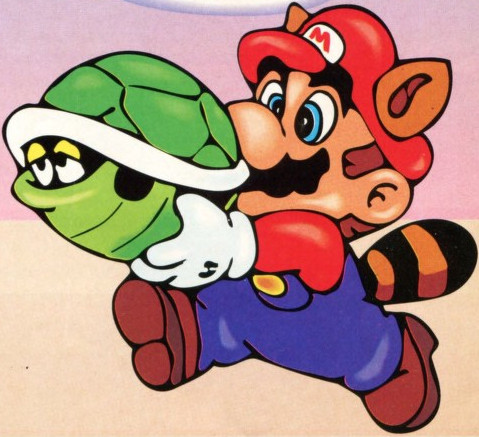 File:RaccoonMario GreenShell SMB3 Alt.jpg - Super Mario Wiki, the Mario ...