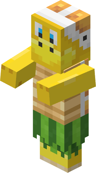 File:Minecraft Mario Mash-Up Zombie Jungle Villager Render.png - Super ...