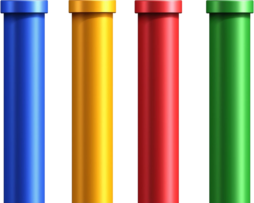 File:NSMBW Colored Warp Pipes Artwork.png - Super Mario Wiki, the Mario ...