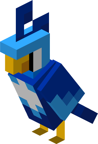 File:Minecraft Mario Mash-Up Blue Parrot Render.png - Super Mario Wiki ...