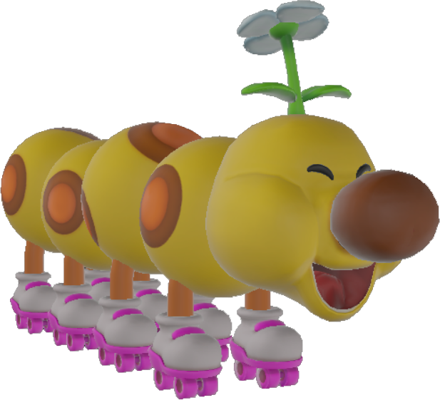File:Racing Wiggler model SMBW.png - Super Mario Wiki, the Mario ...
