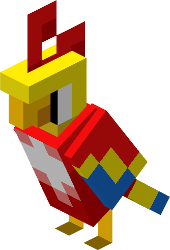 File:Minecraft Mario Mash-Up Red Parrot Render.png - Super Mario Wiki ...