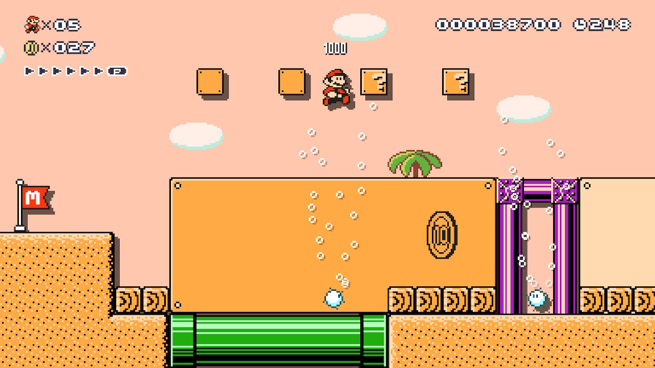 File:SMM2 Twisting through the Desert Sands.jpg - Super Mario Wiki, the ...