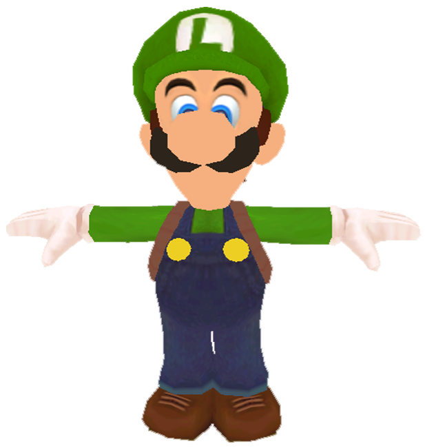 File:LuigisMansionLuigiModel.png - Super Mario Wiki, the Mario encyclopedia