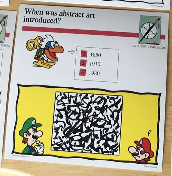 File:Abstract art quiz card.jpg - Super Mario Wiki, the Mario encyclopedia