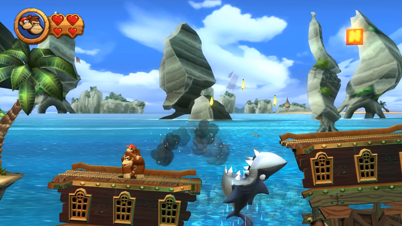 File:DKCR Poppin' Planks Letter N.png - Super Mario Wiki, the Mario ...