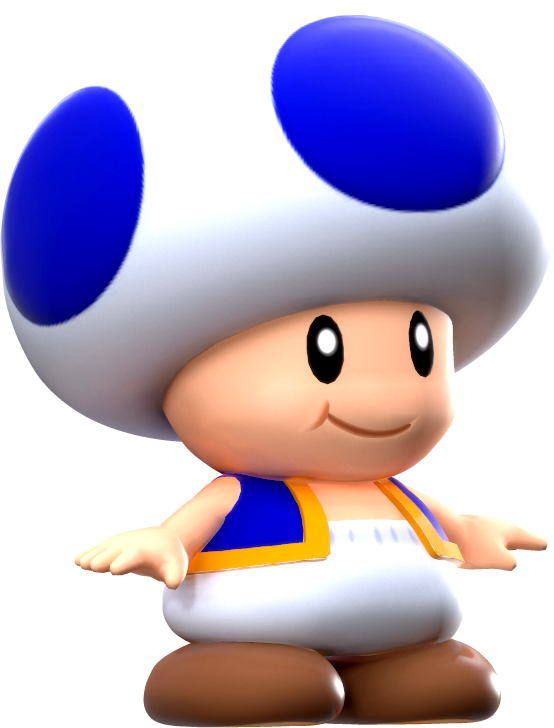 File:Small Toad (blue) - SMBW render.png - Super Mario Wiki, the Mario ...