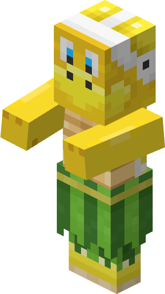 File:Minecraft Mario Mash-Up Zombie Nitwit Villager Render.png - Super ...