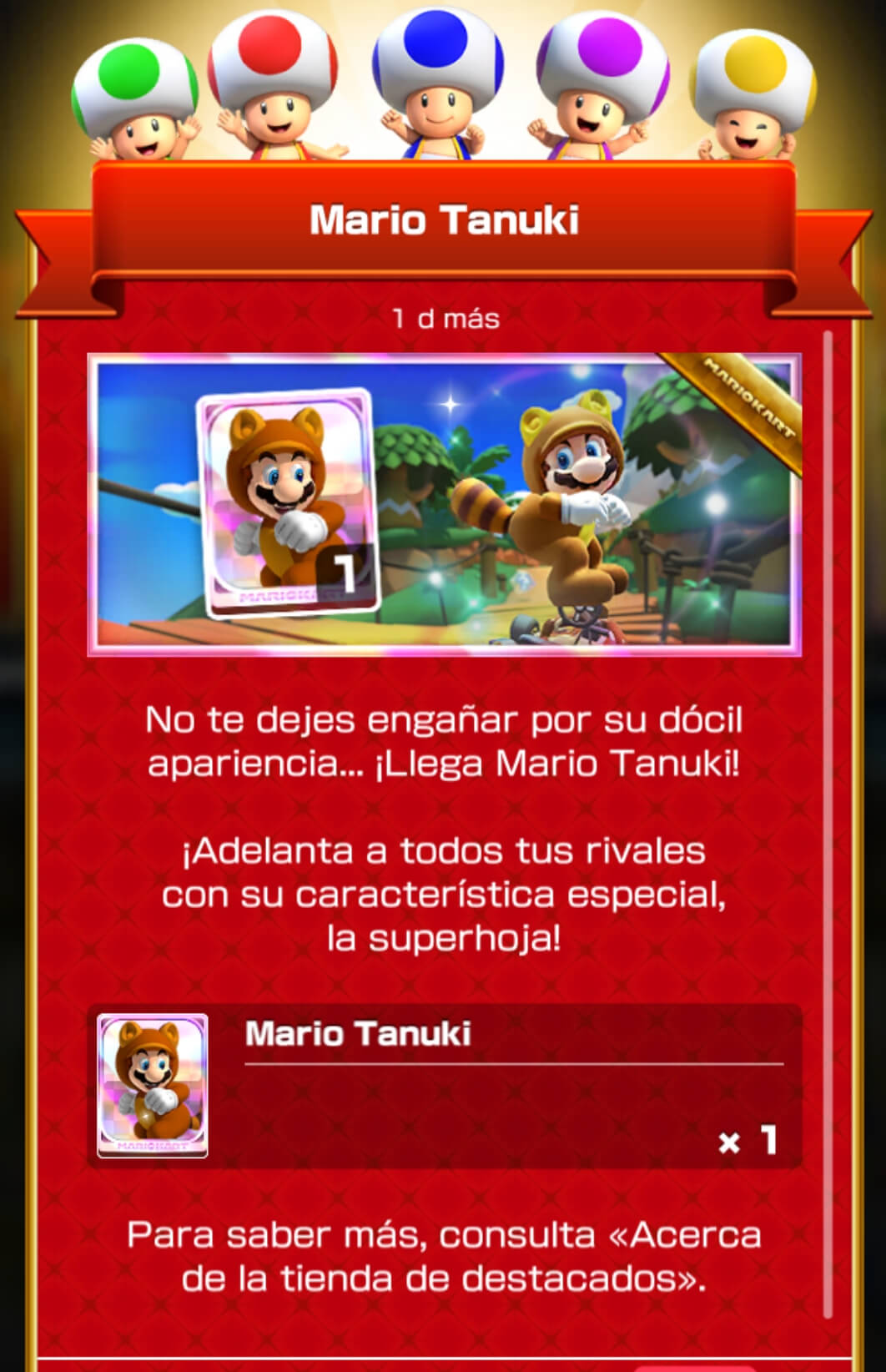 File:MKT Tour109 Spotlight Shop Tanooki Mario ES-ES.jpg - Super Mario ...