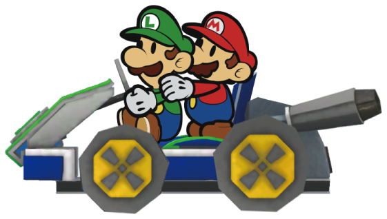 File:Mario and Luigi kart PMTOK sprite.png - Super Mario Wiki, the Mario encyclopedia
