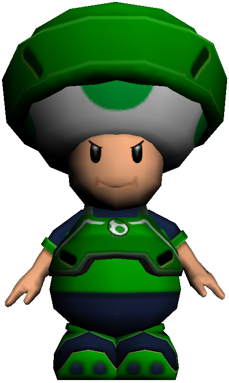 File:StrikersCharged Toad Model Lime.png - Super Mario Wiki, the Mario ...