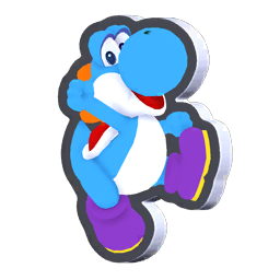 File:Standee Posing Light Blue Yoshi.png - Super Mario Wiki, the Mario encyclopedia