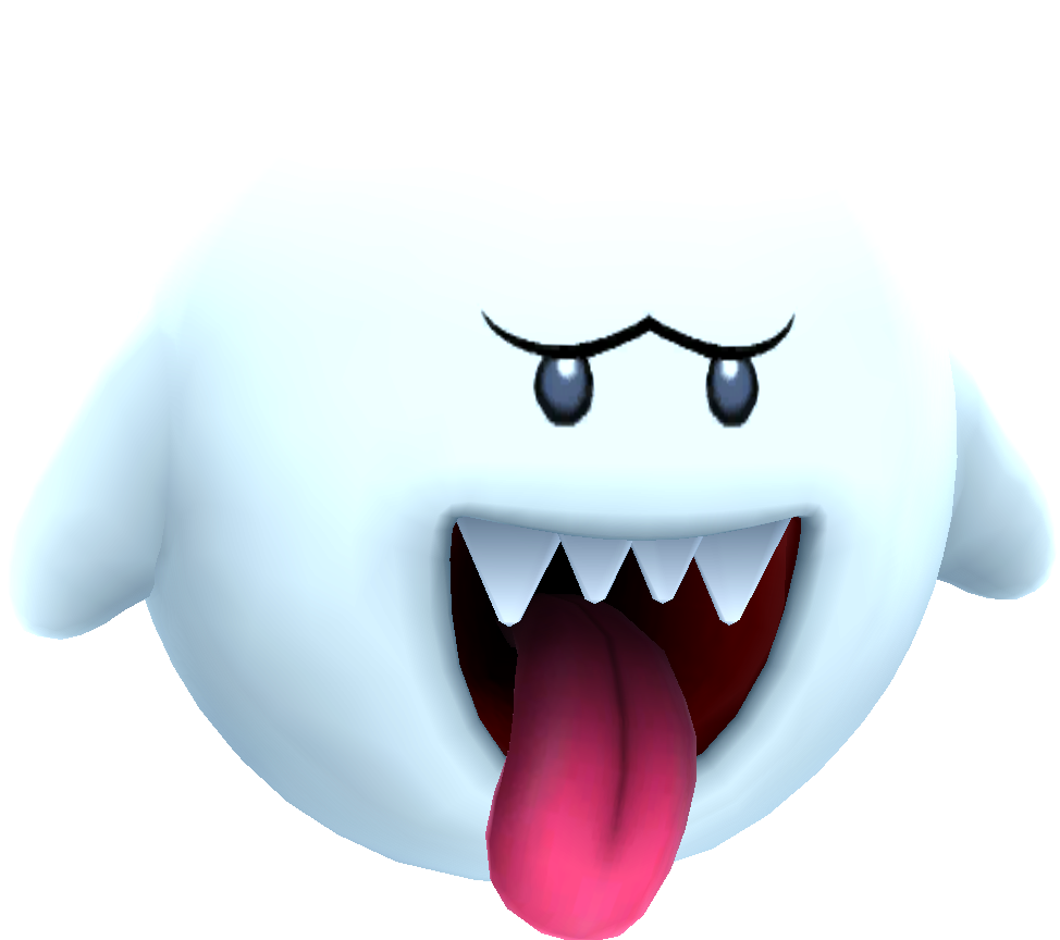 File:SMG2 Asset Model Big Boo.png - Super Mario Wiki, the Mario ...