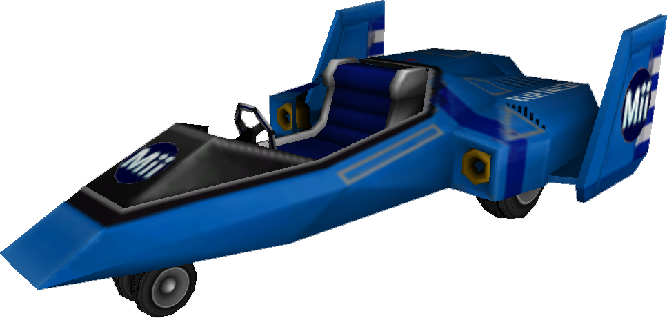 File:Blue Falcon (Small Male Mii) Model.png - Super Mario Wiki, the ...