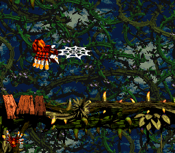 File:Bramble Scramble DKC2 Squitter.png - Super Mario Wiki, the Mario ...