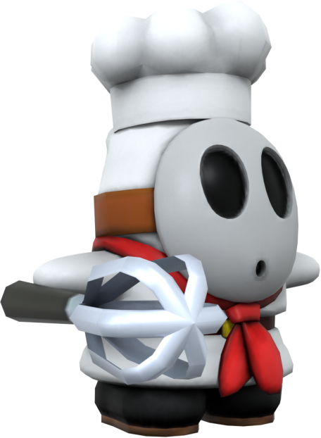 File:MKTPastryChefShyGuyModel.png - Super Mario Wiki, the Mario ...