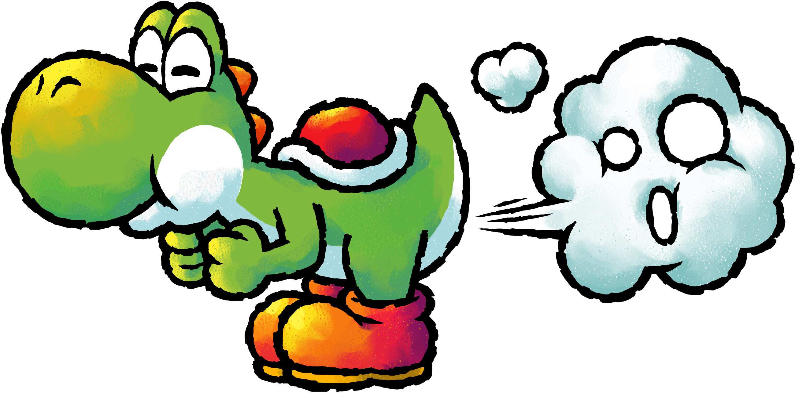 File:Yoshi after eating enemy YTT.jpg - Super Mario Wiki, the Mario ...