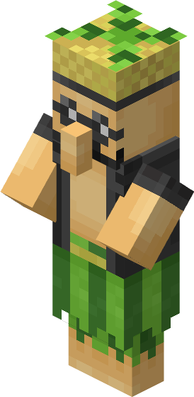 File:Minecraft Mario Mash-Up Jungle Cleric Villager Render.png - Super ...