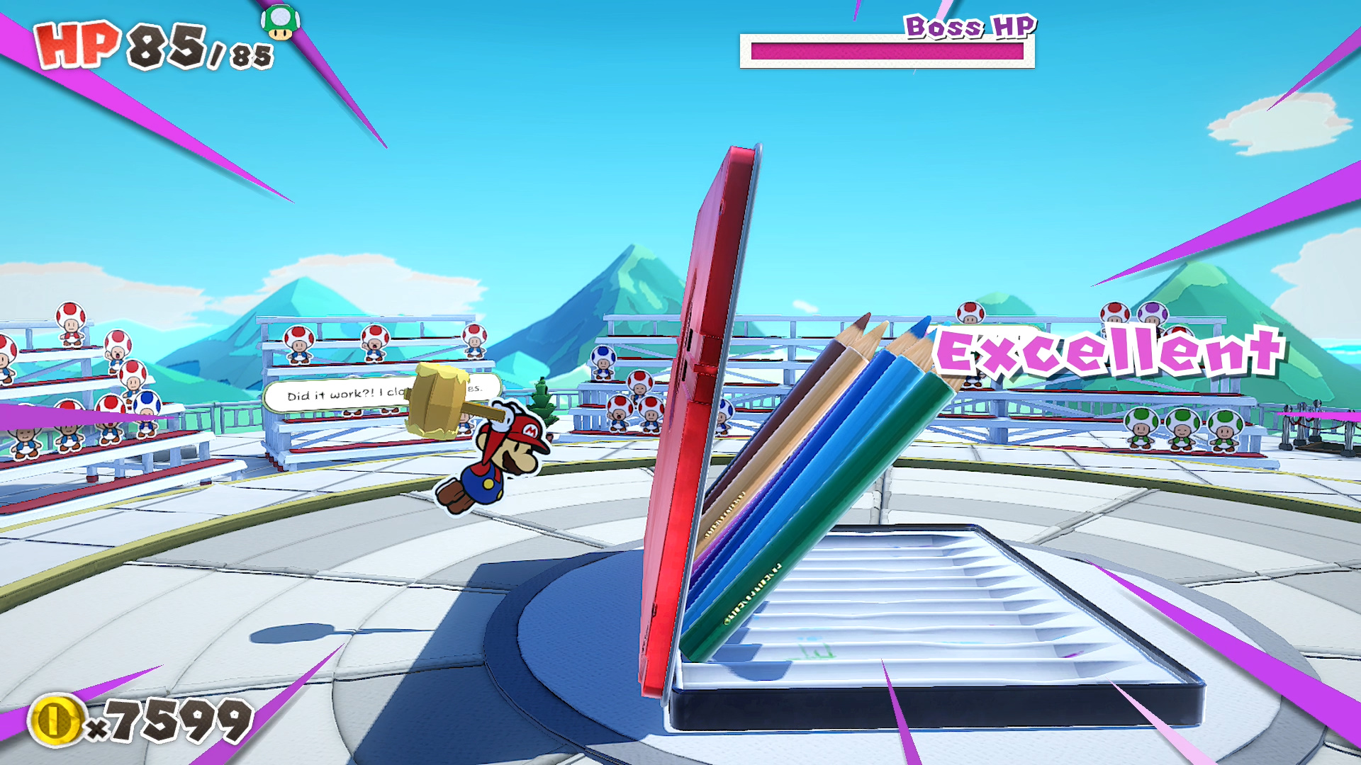 File:PMTOK Colored Pencils Hammer.jpg - Super Mario Wiki, the Mario ...