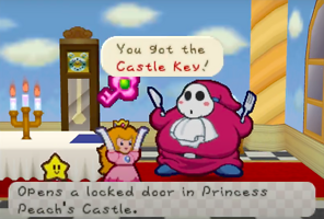 File:Castle Key 1 Peach's Castle PM.png - Super Mario Wiki, the Mario ...