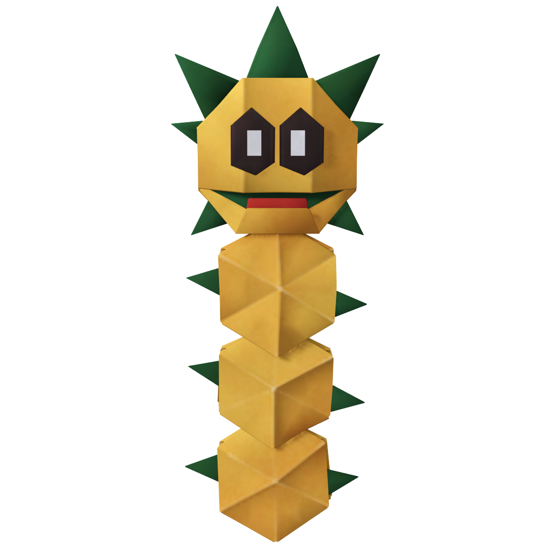 File:PMTOK Pokey Render.png - Super Mario Wiki, the Mario encyclopedia