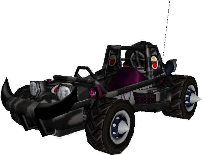 File:Offroader (King Boo) Model.png - Super Mario Wiki, the Mario ...