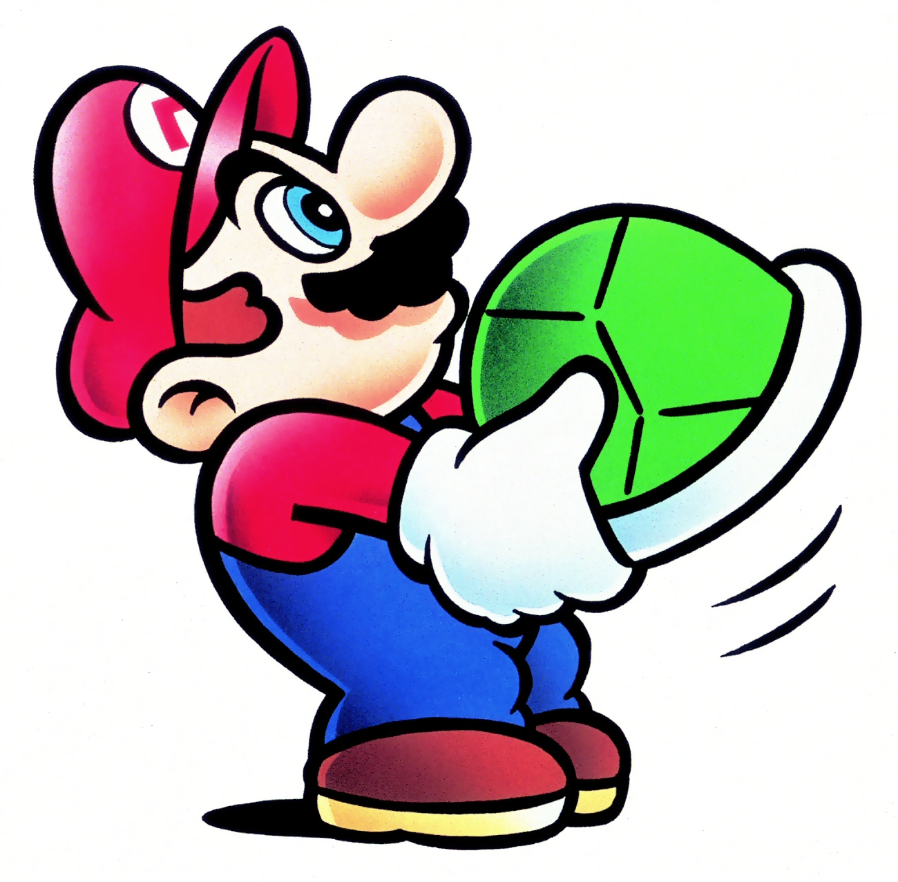 File:SMW Mario holding a shell.jpg - Super Mario Wiki, the Mario ...