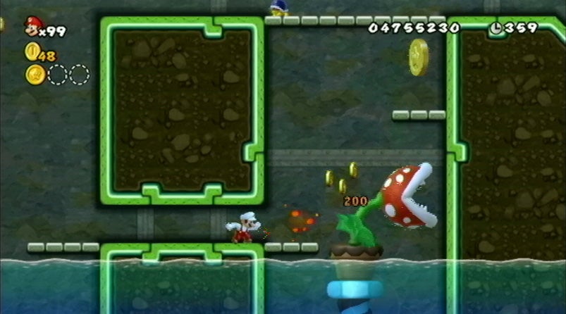 File:NSMBW W6-3 2nd Star Coin.jpg - Super Mario Wiki, the Mario ...