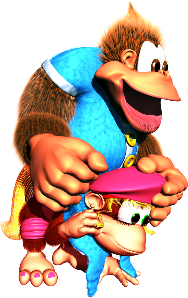 File:Dixie and Kiddy Kong DKC3.png - Super Mario Wiki, the Mario ...
