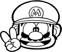 File:Mario V-sign SMKun.png - Super Mario Wiki, the Mario encyclopedia