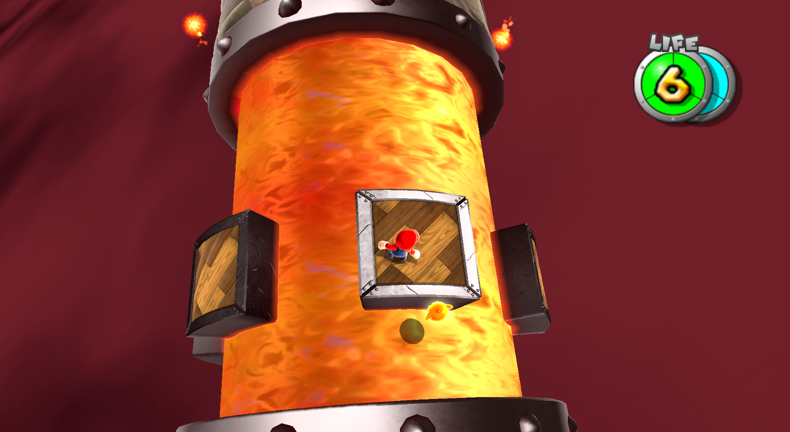 File:SMG2 Bowsers Lava Lair Fireball Planet.png - Super Mario Wiki, the ...