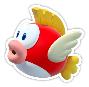 File:Cheep Cheep Jamboree Sticker.png - Super Mario Wiki, the Mario ...