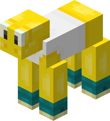 File:Minecraft Mario Mash-Up Sheep Sheared Cyan Render.png - Super ...