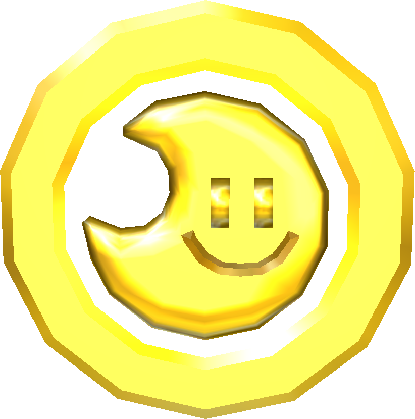 File:Moon coin Render.png - Super Mario Wiki, the Mario encyclopedia