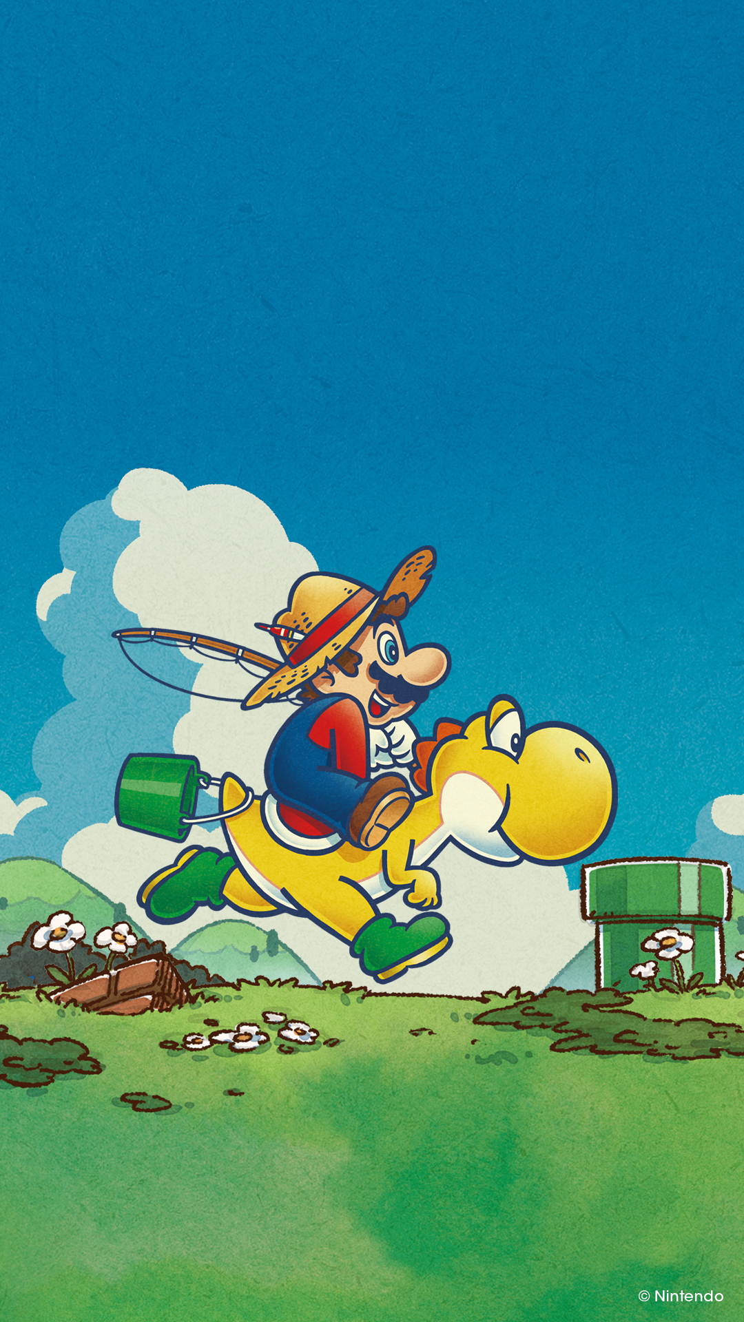 File:My Nintendo Summer Mario and Yoshi wallpaper smartphone.jpg ...