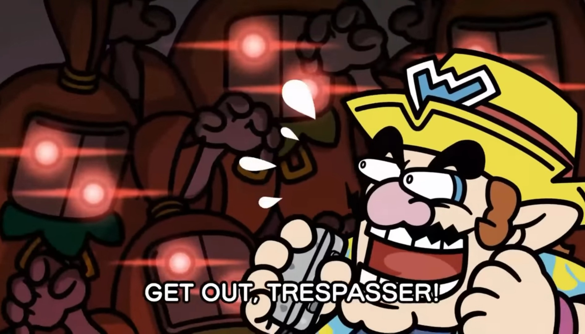 File:WWMI GET OUT TRESPASSER.png - Super Mario Wiki, the Mario encyclopedia