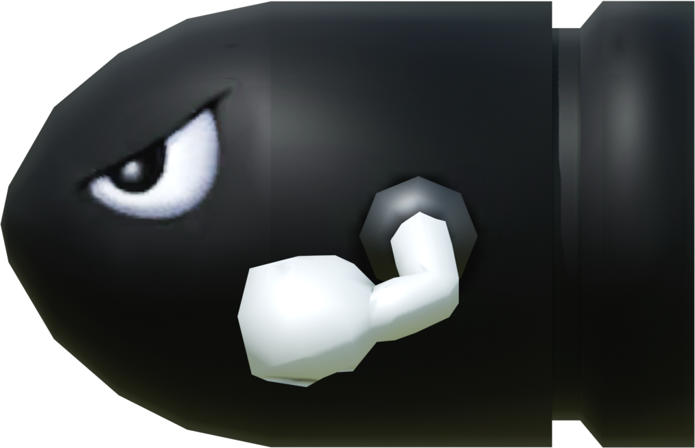File:NSMBW Asset Model Bullet Bill.png - Super Mario Wiki, the Mario encyclopedia