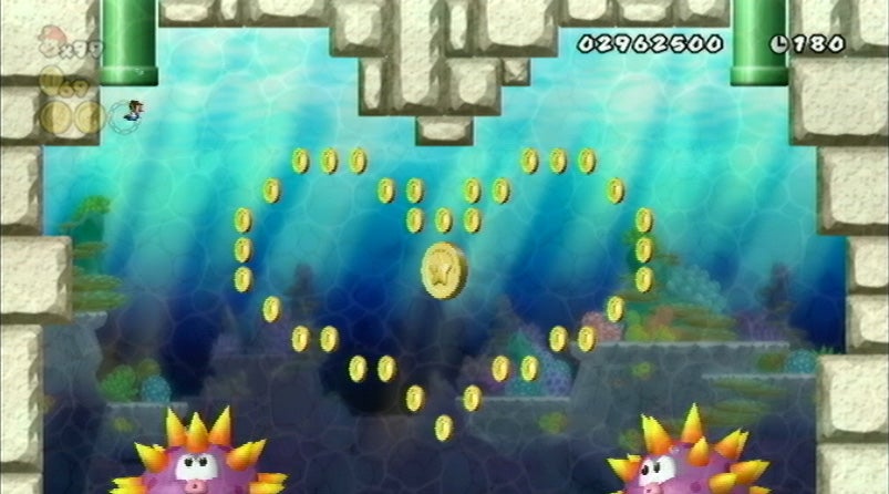 File:NSMBW W4-3 3rd Star Coin.jpg - Super Mario Wiki, the Mario ...