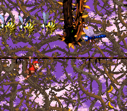 File:Screech's Sprint DKC2 horizontal vine.png - Super Mario Wiki, the ...