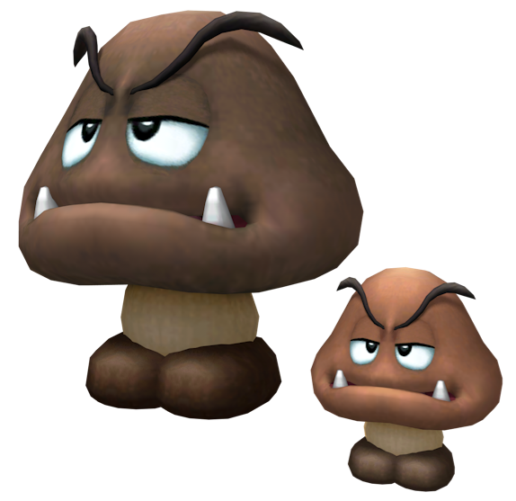 File:SSBBGoombaMegaGoombaModel.png - Super Mario Wiki, the Mario ...