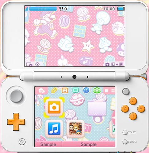 File:3DS theme Super Mario Pastel Pink.jpg - Super Mario Wiki, the ...