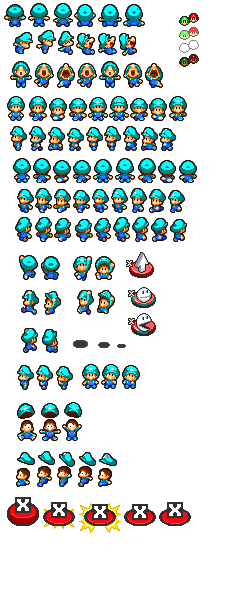 File:Baby Mario Bloops Sprites.png - Super Mario Wiki, the Mario ...