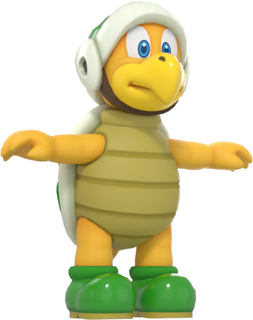 File:Hammer Bro model SMBW.png - Super Mario Wiki, the Mario encyclopedia