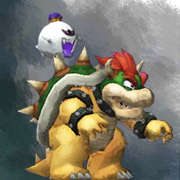 File:King Boo and Bowser Silver frame LM 3DS.png - Super Mario Wiki, the Mario encyclopedia